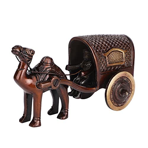 Buy Mla's Decor Brass Traditional Camel cart Decorative showpiece ...