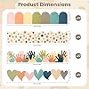 Amazon.com: 80Pcs Boho Bulletin Board Borders Classroom Colorful Border ...