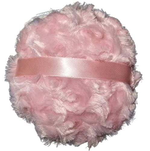 Amazon.com: Silky Pink Rosebud Powder Puff for Dusting Powder - Large 4 ...
