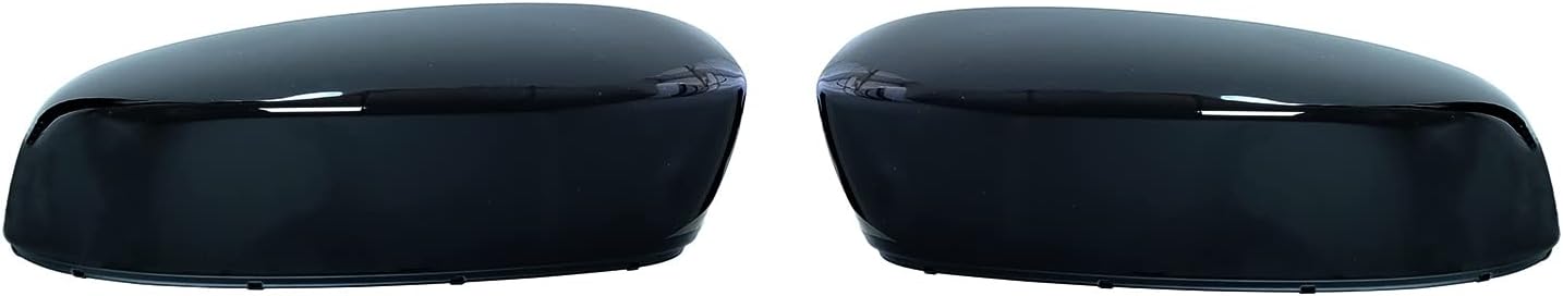 Amazon.com: Glossy Black Side Mirror Cover Cap Housing Compatible with ...