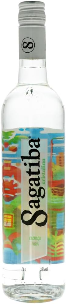 Sagatiba Cristalina Cachaca 70 cl, 38% ABV - Premium Brazilian Cachaca
