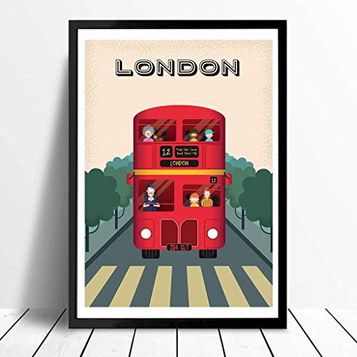 London Routemaster Red Bus | Modern | Graphic | City Art | Retro Style ...