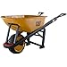 Amazon.com : CAT X22-001 X-Series 6-Cuft Steel Tray Wheelbarrow with ...