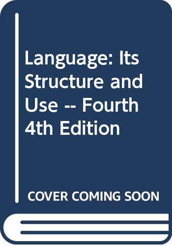 Amazon.com: Language: Its Structure and Use - Fourth 4th Edition ...