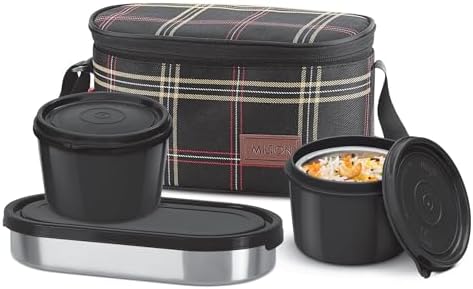 Buy Milton Decker Lunch Box with Insulated Fabric Jacket, 3 Containers ...