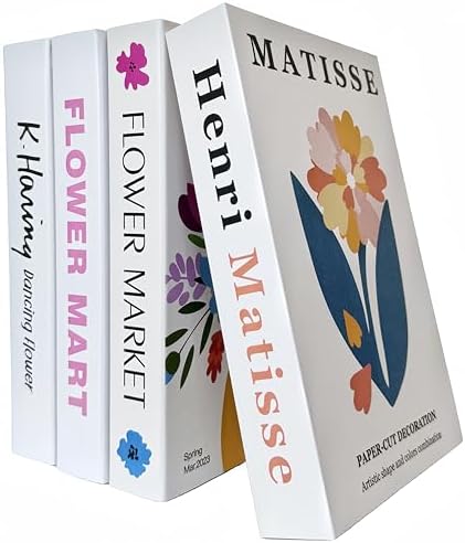 Amazon.com: Decorative Books Set of 4 Fashion Hardcover Fake Book Box ...