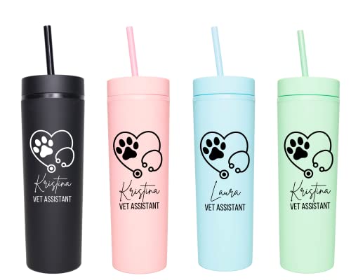 Amazon.com: Veterinarian Gift, Personalized Veterinarian Tumbler, Vet ...