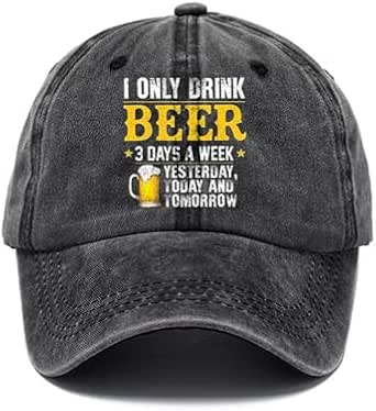 Amazon.com: Generic I Only Drink Beer 3 Days A Week Hat Unisex, Beer ...