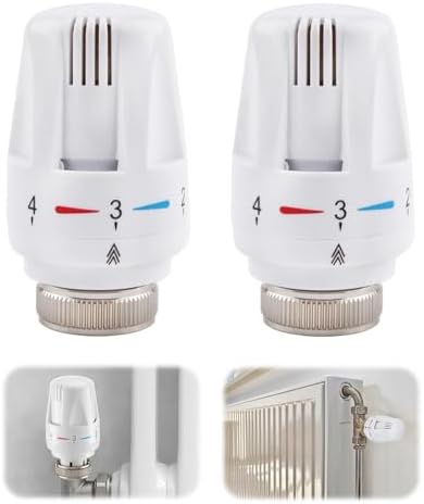 2 Pcs Thermostatic Radiator Valve Head, Radiator Thermostat Replacement ...