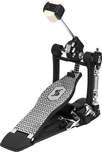 Stagg 52 Series Single Kick Bass Drum Pedal, 4-Way Beater, Double Chain ...