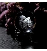 Amazon.com: 60mm Tree of Life Crystal Ball with Stand 3D Laser Engraved ...