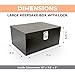 Amazon.com: Black Wooden Storage Box with Hinged Lid and Locking Key ...