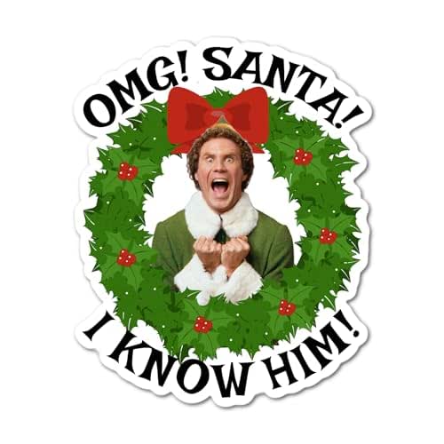 Amazon.com: 3" Elf OMG Santa Christmas Holiday Classic Quality ...