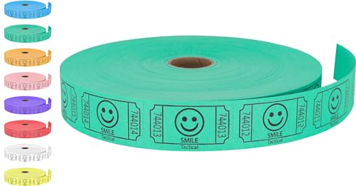 Snapklik.com : Tacticai 2000 Raffle Tickets, Smile, Green
