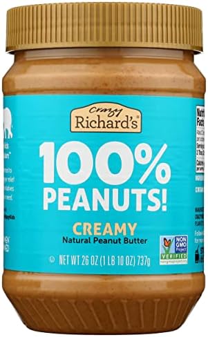 Amazon.com : Crazy Richard's Natural Creamy Peanut Butter, 26 Ounce ...