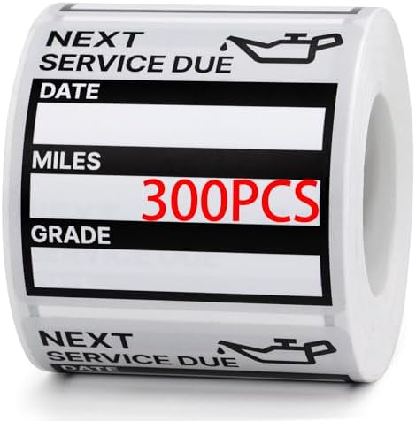 Amazon.com : 2 inch Oil Change Service Reminder Static Cling Stickers ...