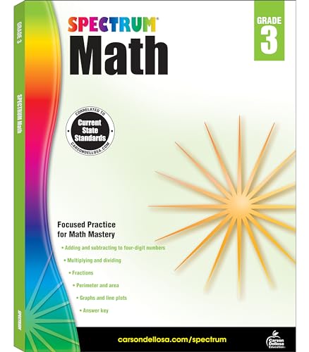 Snapklik.com : Spectrum 3rd Grade Math Workbooks, Ages 8 To 9, Math ...