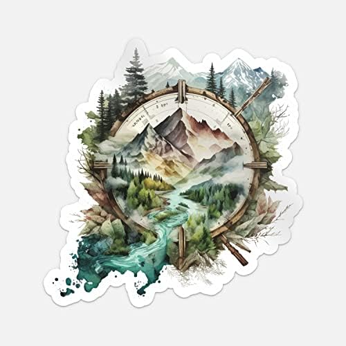 Amazon.com: STG Trading Vintage Compass Rose Vinyl Bumper Sticker Decal ...