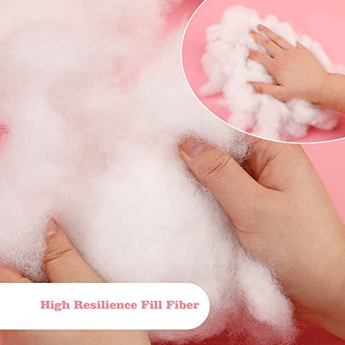Snapklik.com : 50g/18oz Polyester Fiber Fill, Premium Fiber Fill ...