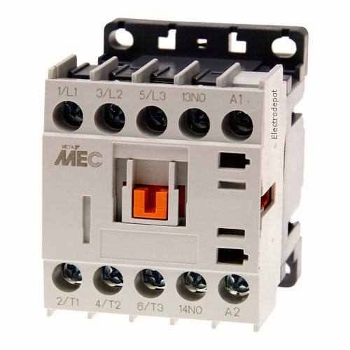 Miniature Power Contactor 3 Pole, AC1, 20Amp - AC3, 12Amp, 600V, Coil ...
