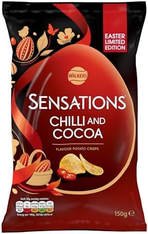 Walkers Sensations Snacks Chilli & Cocoa Sharing Crisps 150g : Amazon ...