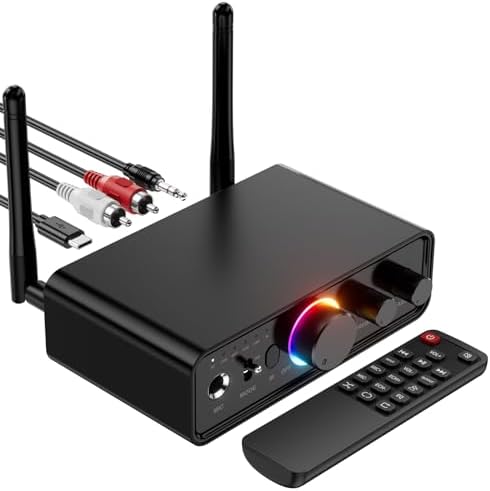 Amazon.com: GTMEDIA Bluetooth 5.2 Receiver, Low Latency Audio Bluetooth ...