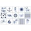 Ulticool Waterproof Tile Stickers - Fish Sea Aquarium Seashell - 15 x ...