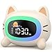 LIORQUE Reveil Enfant Educatif Jour/Nuit, Réveil Enfant avec Veilleuse ...