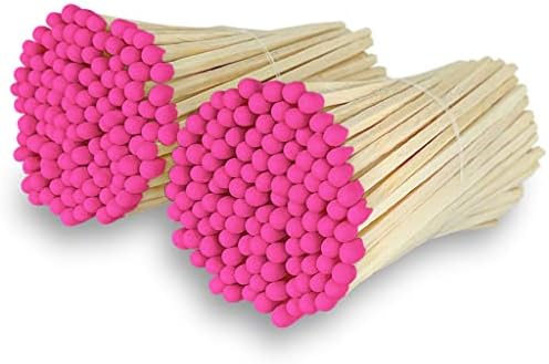 Amazon.com: 4" Hot Pink Matches (200 Count, with Striking Stickers ...