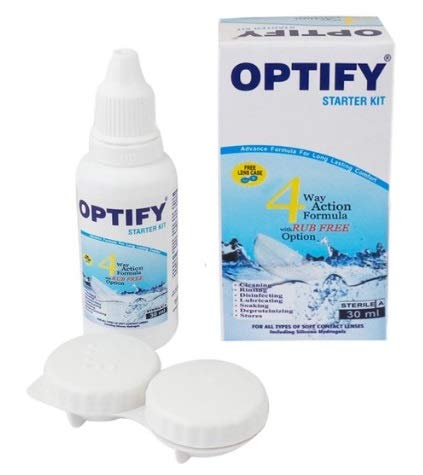 Buy Optify Contact Lens Solution 30ml With Lens Case Online at Low ...