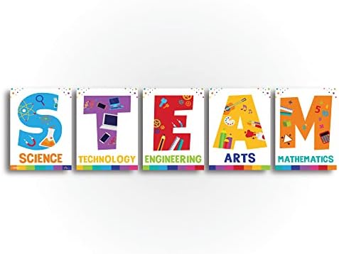 Amazon.com: STEAM Science Posters STEAM Science Classroom Bulletin ...