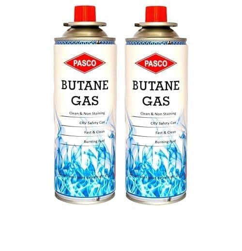 Steel Creations Camping Gas Cylinder 2 X 225 g each Butane Gas Can ...