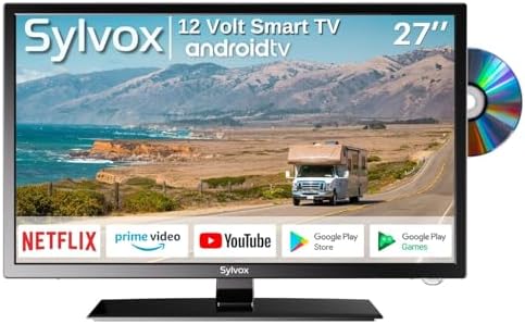 Amazon.com: SYLVOX RV TV, 27-Inch 12 Volt Television, Smart Google TV ...