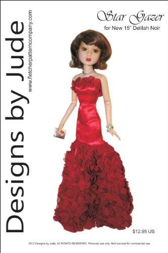 Designs by Jude Star Gazer Pattern for 15" Delilah Noir : Amazon.in ...