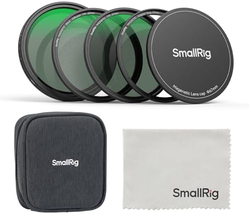 SmallRig 5-in-1 Magnetic Lens Filter Kit: VND + CPL + Black Mist 1/4 ...