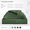 Amazon.com: EXQ Home Quilt Set Full Queen Size Olive Green 3 Piece ...