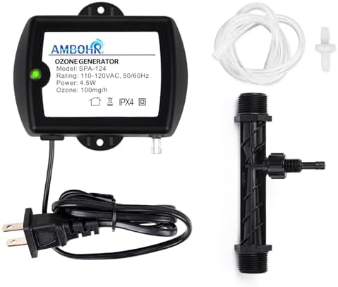 Amazon.com: Venturi Ozone System and Ambohr Spa 124 Ozone Generator Water Treatment Kit for Cold ...
