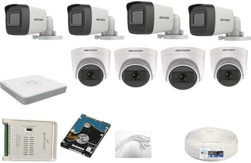 Buy HIKVISION Wired 4K HD 8MP Security Camera Kit Online at Low Prices ...