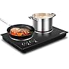 Amazon.com: CUSIMAX Double Burner, 1800W Electric Hot Plate, Ceramic ...