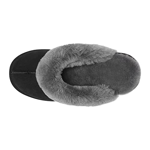 WaySoft Genuine Australian Sheepskin Women Slippers, 100% Shearling ...