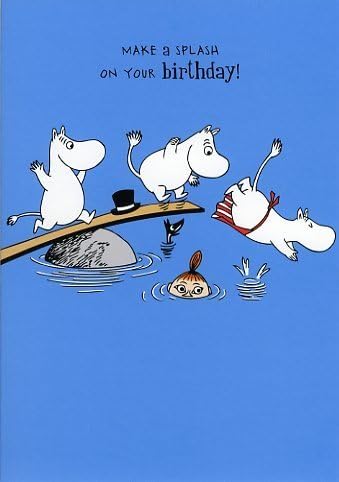 Make a Splash on your Birthday Moomin Greeting Card : Amazon.co.uk ...