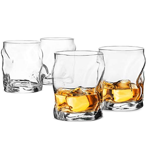 Bormioli Rocco Double Old Fashioned Whisky Glass Set - Italian Crafted ...