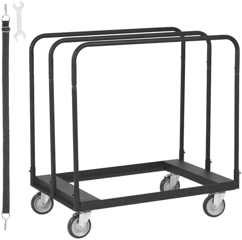 Amazon.com: VEVOR Folding Table Cart, 1800 LBS Heavy Duty Table Trolley ...