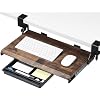 ETHU Small Keyboard Tray Under Desk, Pull Out Keyboard & Mouse Tray ...