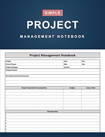 Amazon.com: Project Management Notebook: Simple Project Management ...