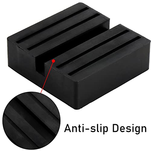 Snapklik.com : Yesland 6 Pack Universal Floor Jack Rubber Pad - Square ...