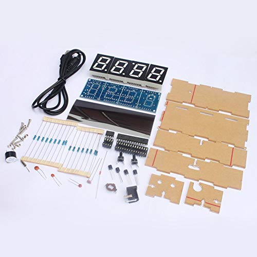 Nimoa DIY Electronic Clock Kit-4 LED Digital Clock Kit Automatically ...