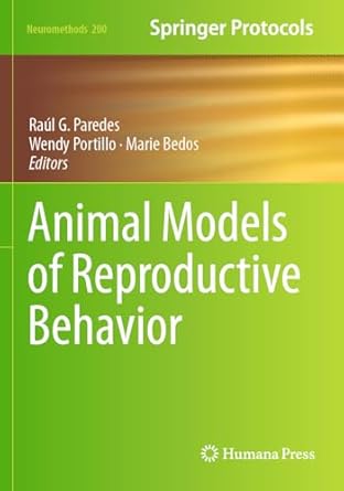 Buy Animal Models of Reproductive Behavior Book Online at Low Prices in ...