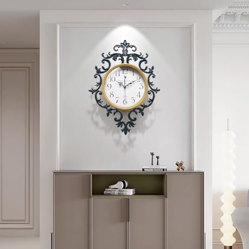 Amazon.com: HEBOIX Vintage Large Wall Clocks with Glass Cover ...