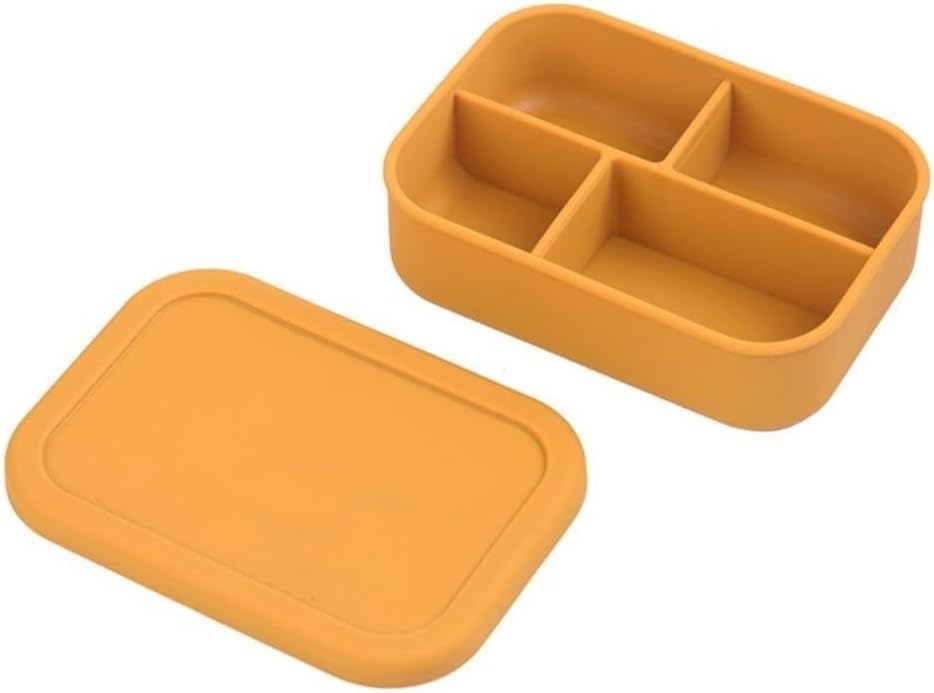 Amazon.com: PBENO Food Storage Container Silicone four-compartment ...